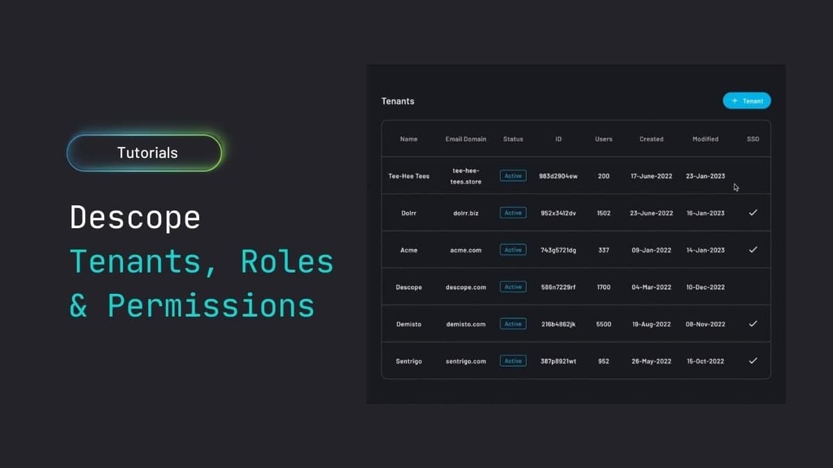 Tutorials | Descope Documentation