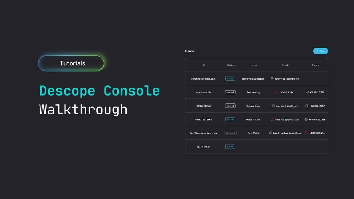 Tutorials | Descope Documentation