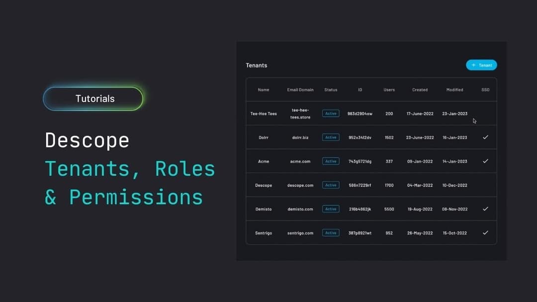 Tutorials | Descope Documentation