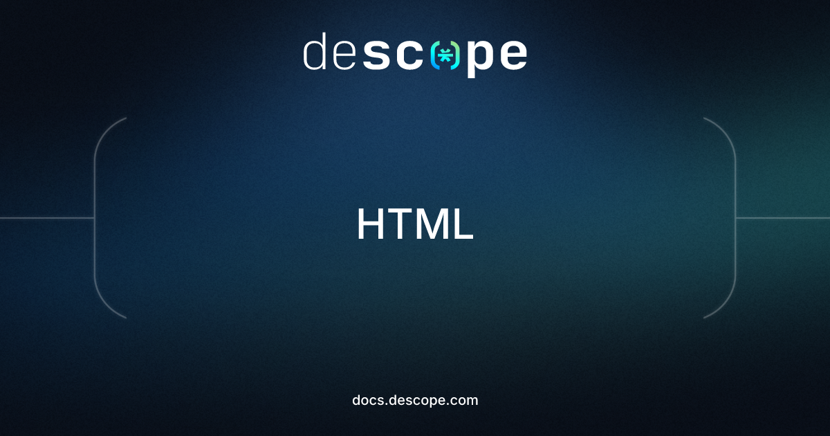 Html And Python Quickstart Descope Documentation 3670